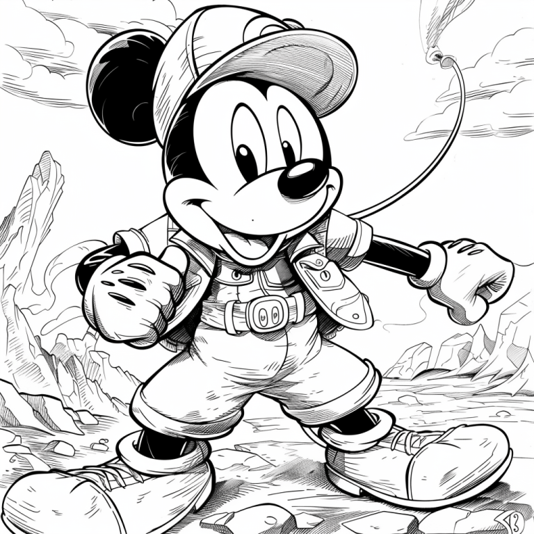 Free printable Disney coloring pages – DrawingEZ